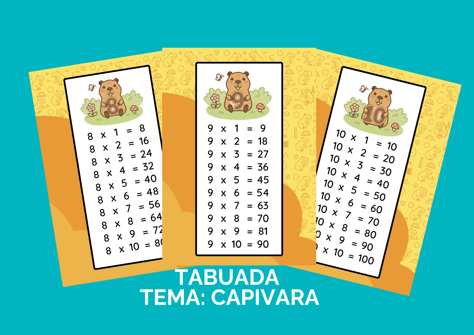 Tabuada da Capivara | Tá Pronto